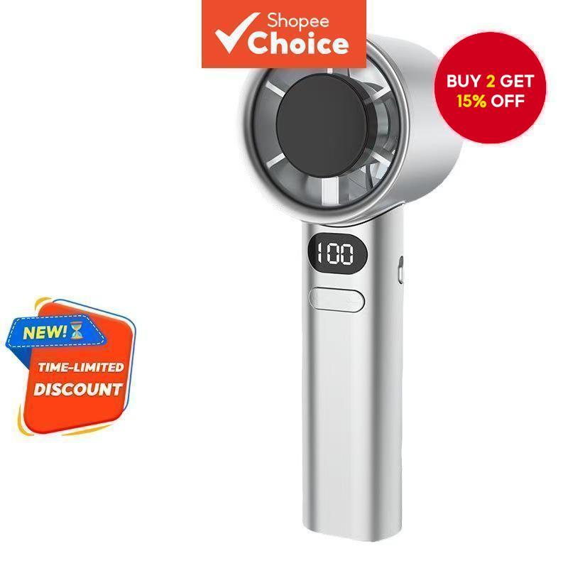 Handheld Fan Turbo Strong Wind High Speed Mini Fan Large Battery ...