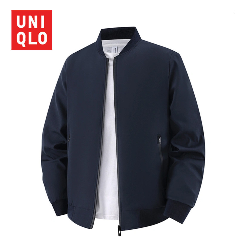 Spring and Autumn Baseball Collar Jacket Men's Business Thin Collar ...