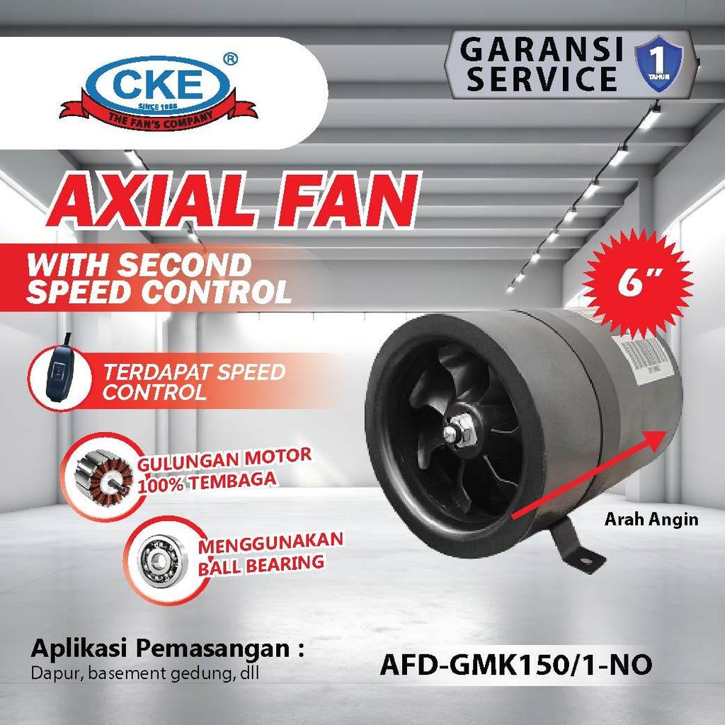 Mini Axial Fan 6 Inch 2 Speed 2635 RPM 500 CMH 220V Industrial Air ...