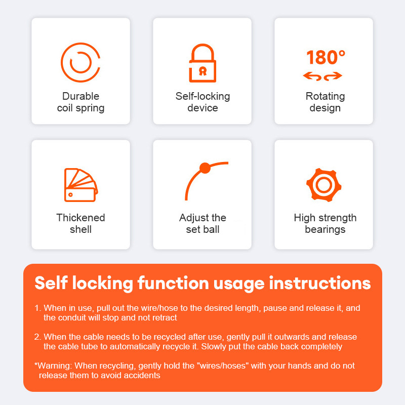 10/15M Retractable Wall Mount Auto Rewind Air Hose Reel Compressor Hose ...