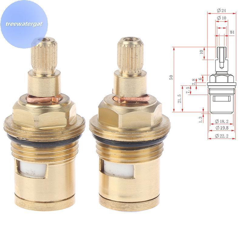 TEGAT 2Pcs 1/2" Replace tap cartridge valve ceramic disc gland quarter ...