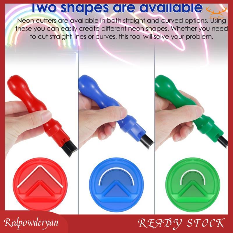 (Stock) Neon Light Lamp Hand Tool 4Pc Portable HSS Neon Strip Trimming ...