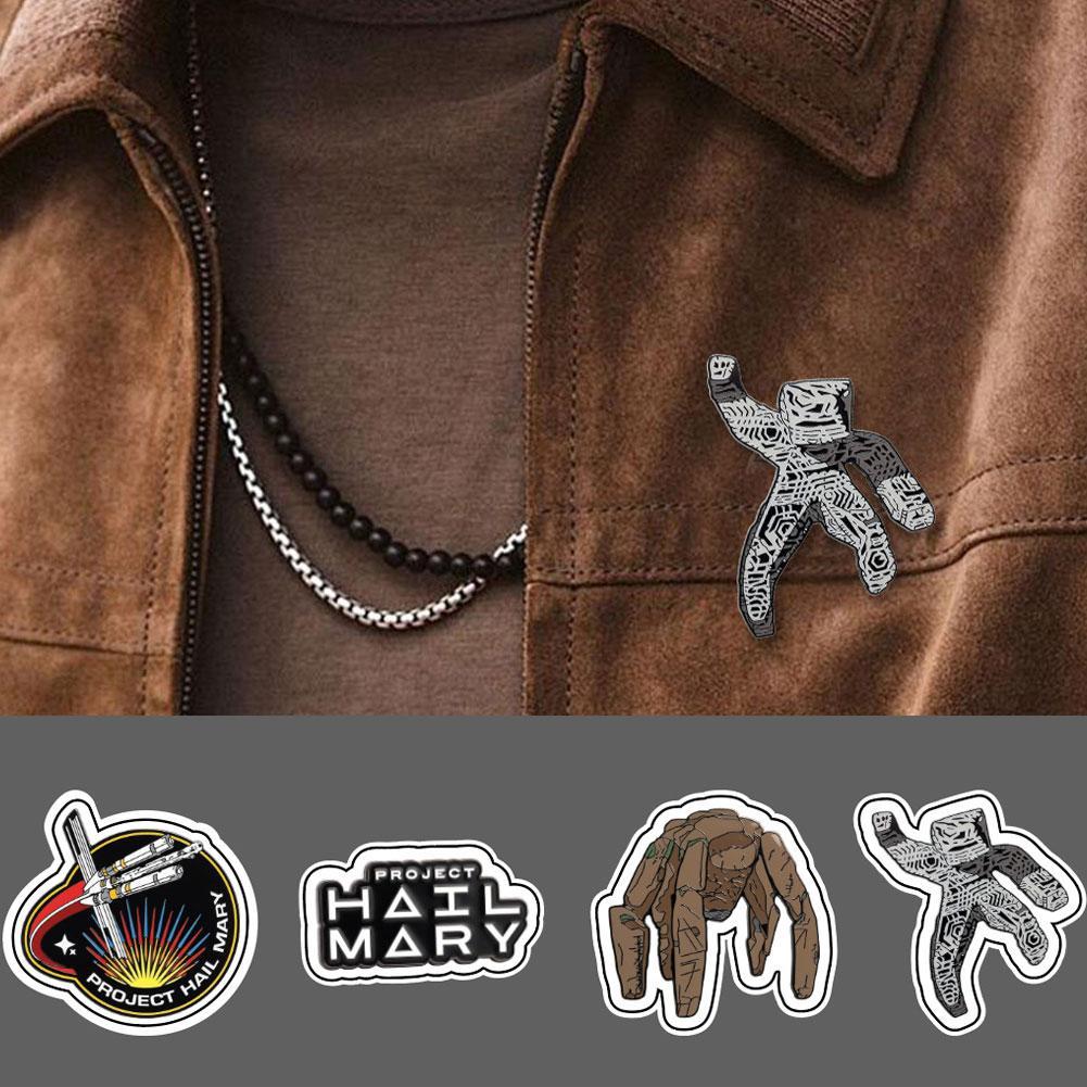 1PCS Sci-Fi Enamel Pin Project Hail Mary Inspired Collectible Badges ...