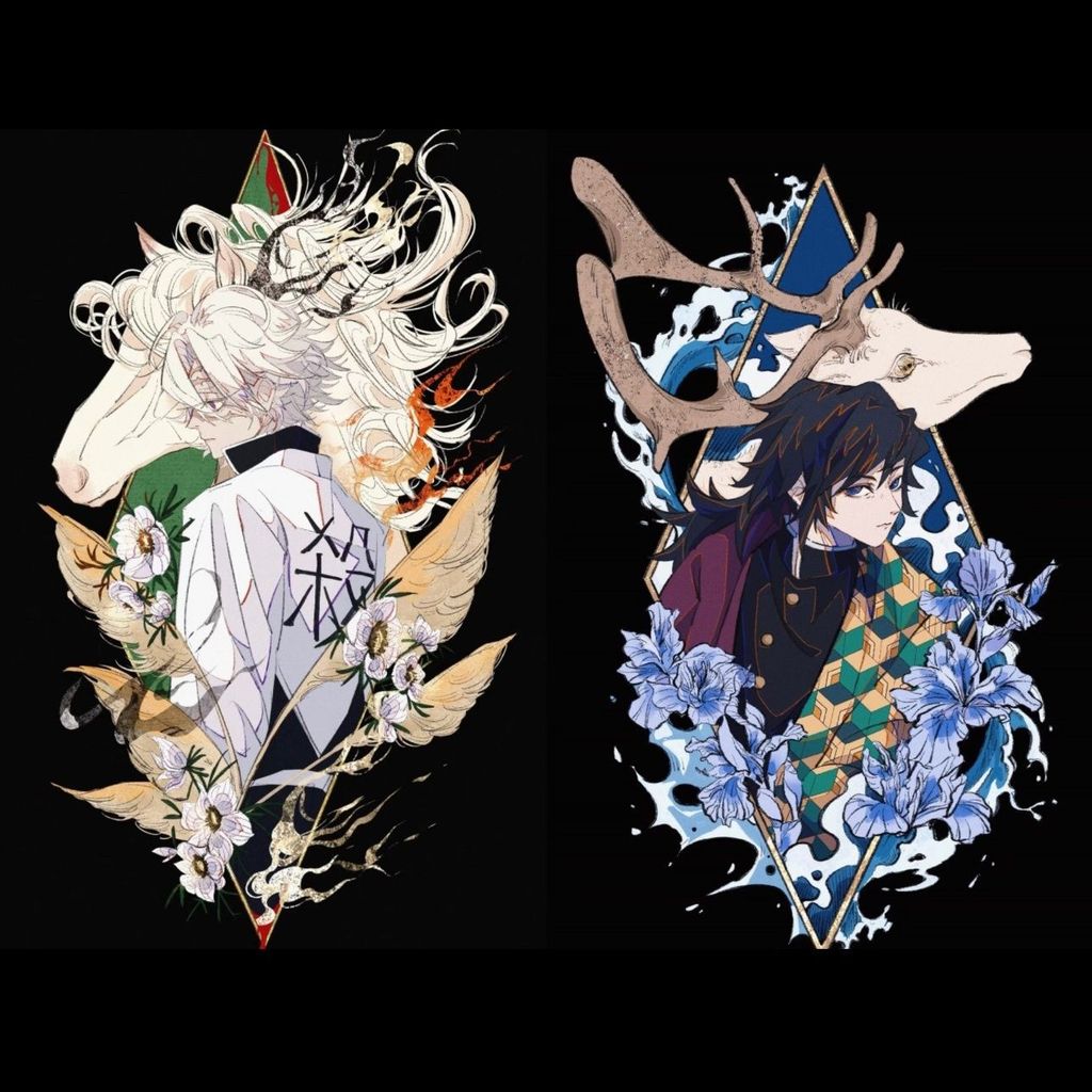 Demon Slayer Doujin Acrylic Standee - Giyu Tomioka Sanemi Shinazugawa ...