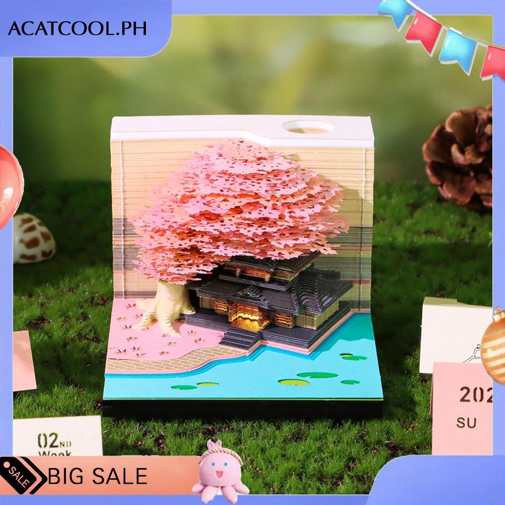 [Acatcool.ph] Time Piece Calendar 2026 3D Memo Pads Calendar 3D Art ...