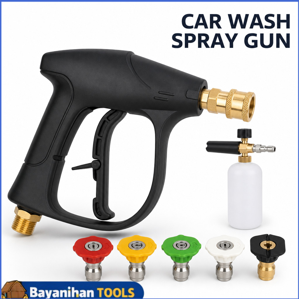 7Pcs/Set High Pressure Car Wash Water Gun M22-15mm Universal For ...