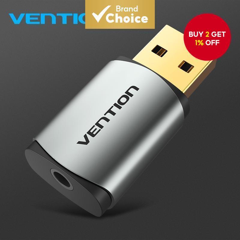 Vention 2 in 1 Audio Card External USB for Windows Mac PC Laptop ...