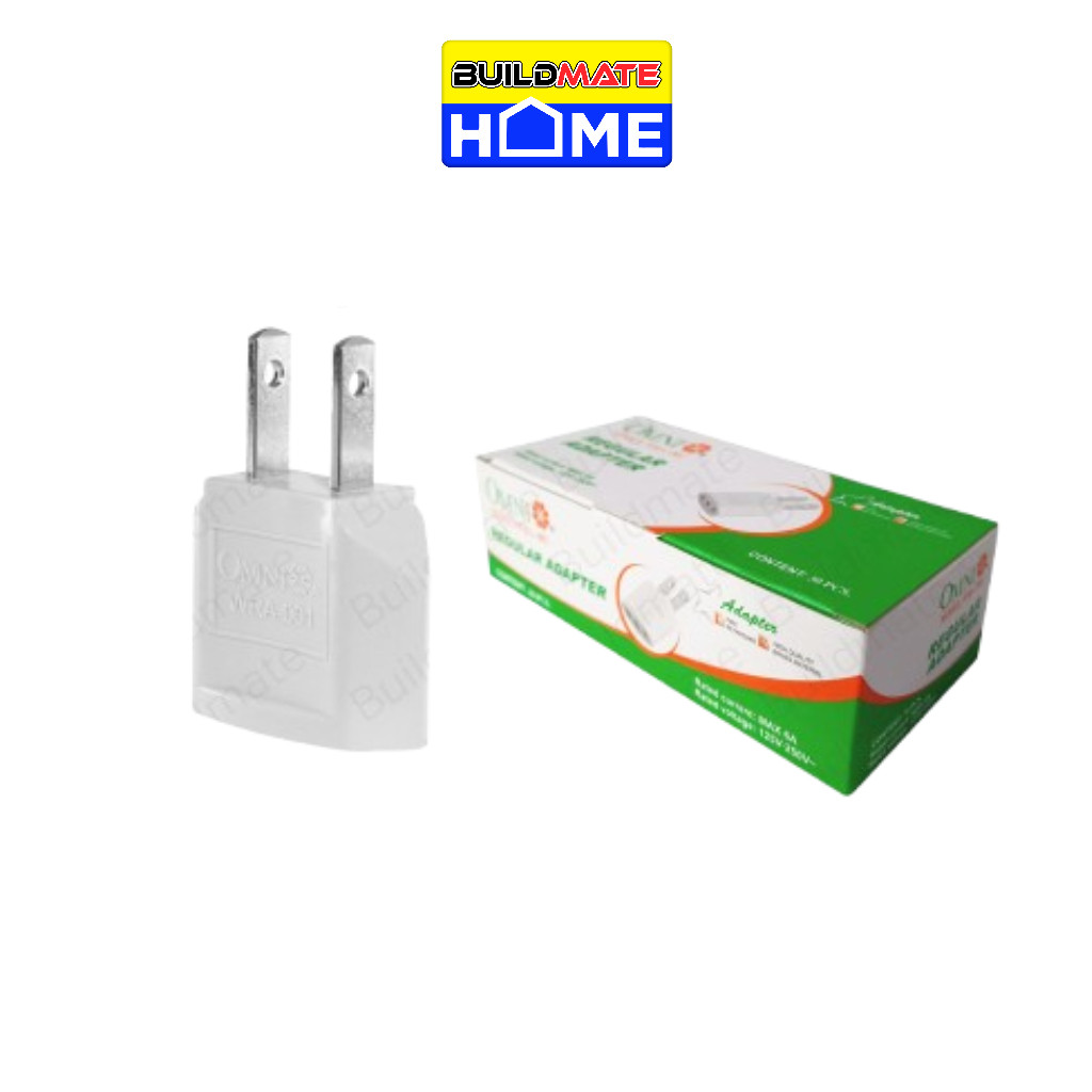 Buildmate Home x Omni Regular Adapter 6A 250V WRA-001 (30PCS) | Shopee ...