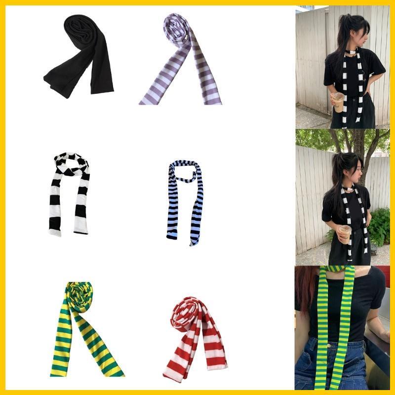 KING Stripe Pattern Scarf for Women Summer Thin Scarves Female Camping ...