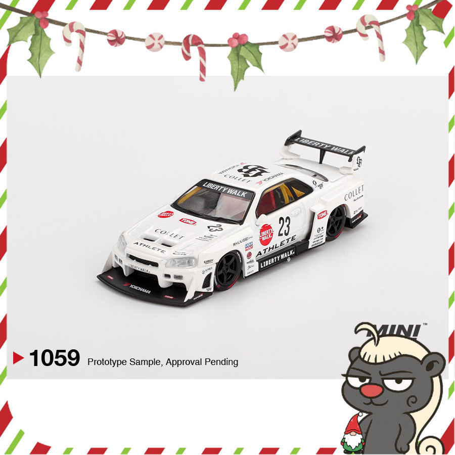 Mini GT 1:64 Nissan LB-ER34 Super Silhouette ATHLETE/COLLET 1059 Car ...