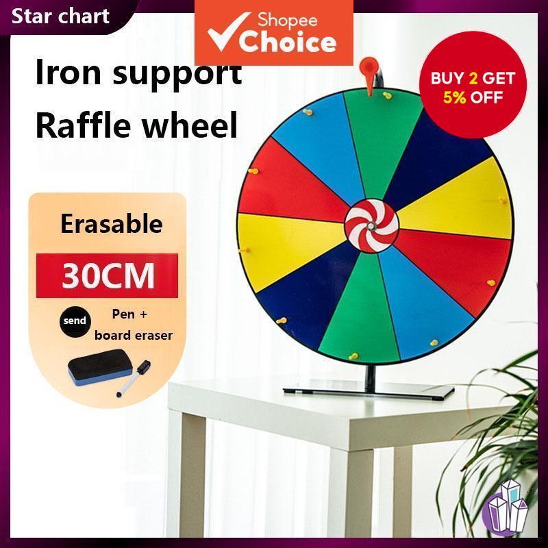 Wall-mounted editable spinning wheel, dry erase prize wheel, spinning ...