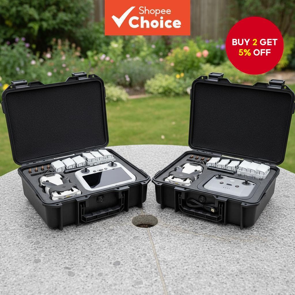 DJI Mini3/Mini3 Pro/Mini 4 Pro Drone Hard Case for DJI RC/RC 2/RC-N2 ...