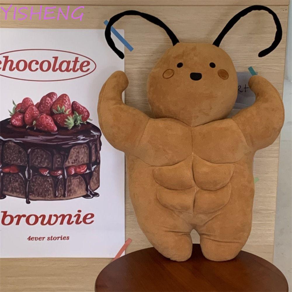 YISHENG58BS Cockroach Plush Toys, Abdominal Muscles Big Chest Muscle ...