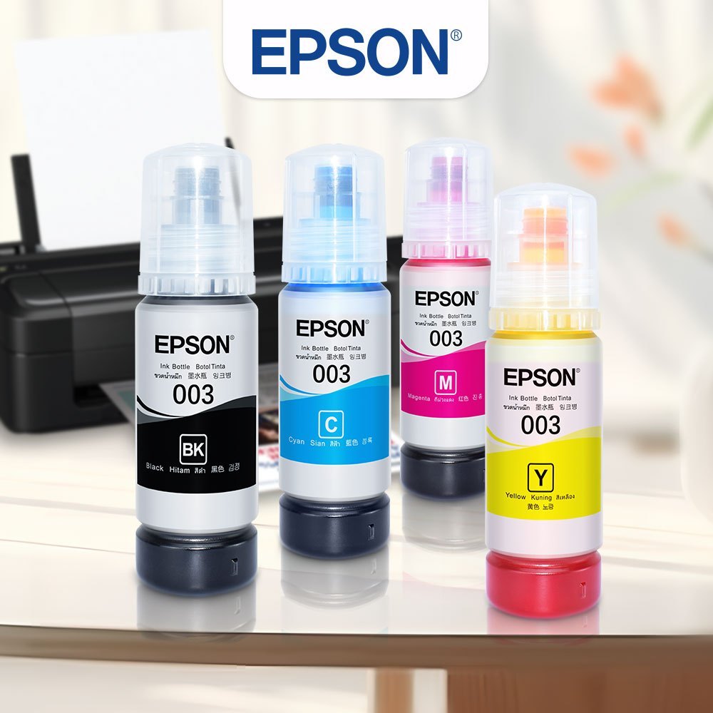 100% Original Epson 003 Ink Refill Ink 003 Bote ng Epson Inks L3210 ...