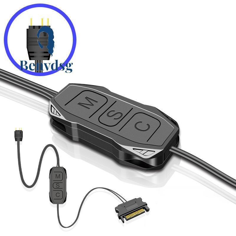 Benvdsg> ARGB Controller 5V 3pin To SATA Power Supply Mini RGB ...