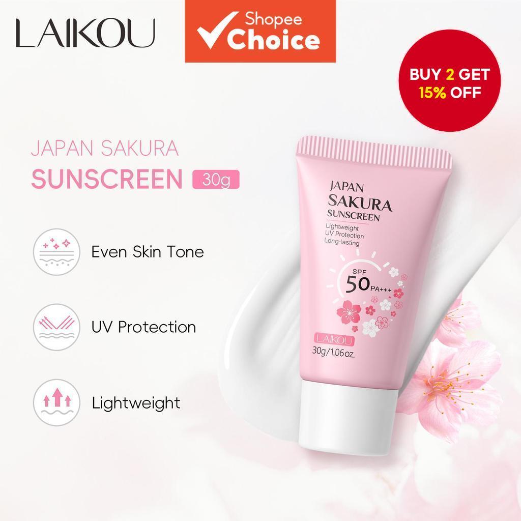 L AIKOU Sakura W hitening Sunscreen UV Protection SPF50 PA ...