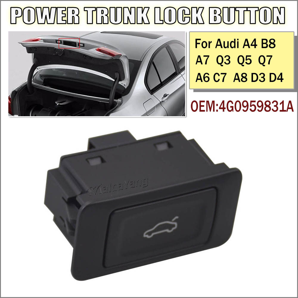 4G0959831A Electric Power Trunk Lock Control Switch Button Trunk Lid ...