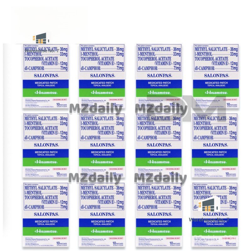 No. 7 ( SET OF 12 Box ) SALONPAS Medicated Patch (10 Patches) S18U ...