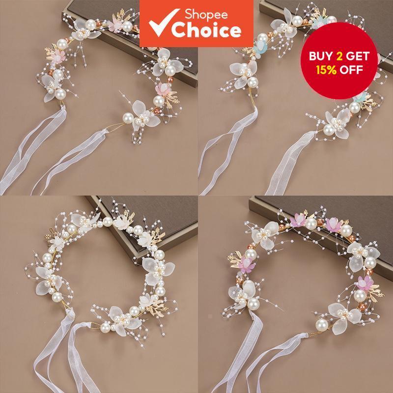 1PC Princess Flower Crown For Girls Fairy Birthday Party Hair ...