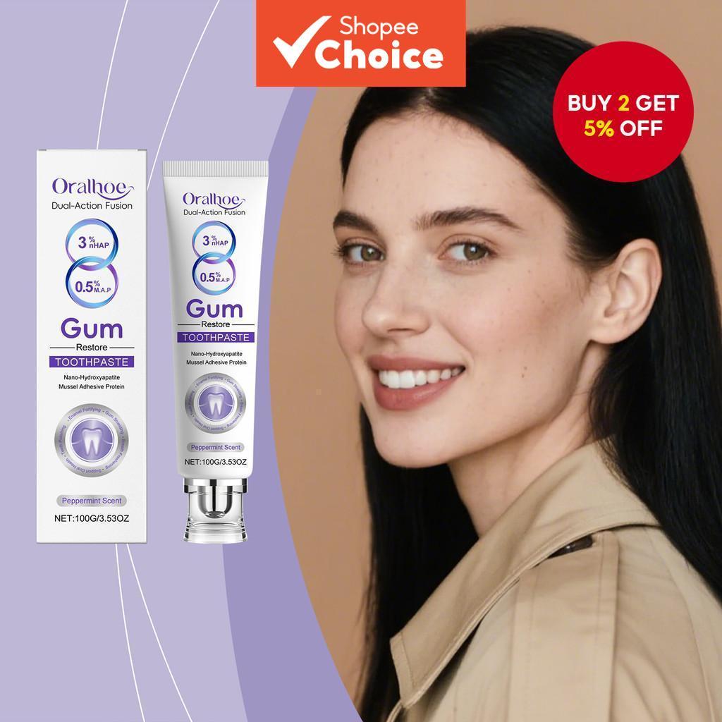 Hydroxyapatite Toothpaste for Enamel Repair & Whitening - with Mussel ...