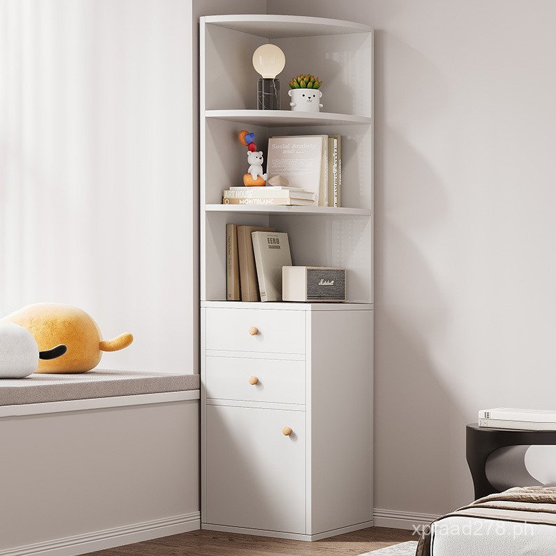 Floor-standing Corner Cabinet Triangle Corner Cabinet Bookshelf Corner ...