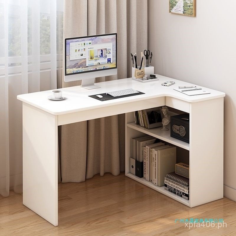 Home Student Integrated Corner Solid Wood Desk Study Desk Computer Desk ...