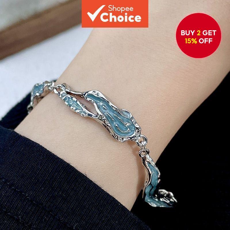 Blue Ocean Bracelet Retro Hip Hop Unique Jewelry for Men Women Trendy ...