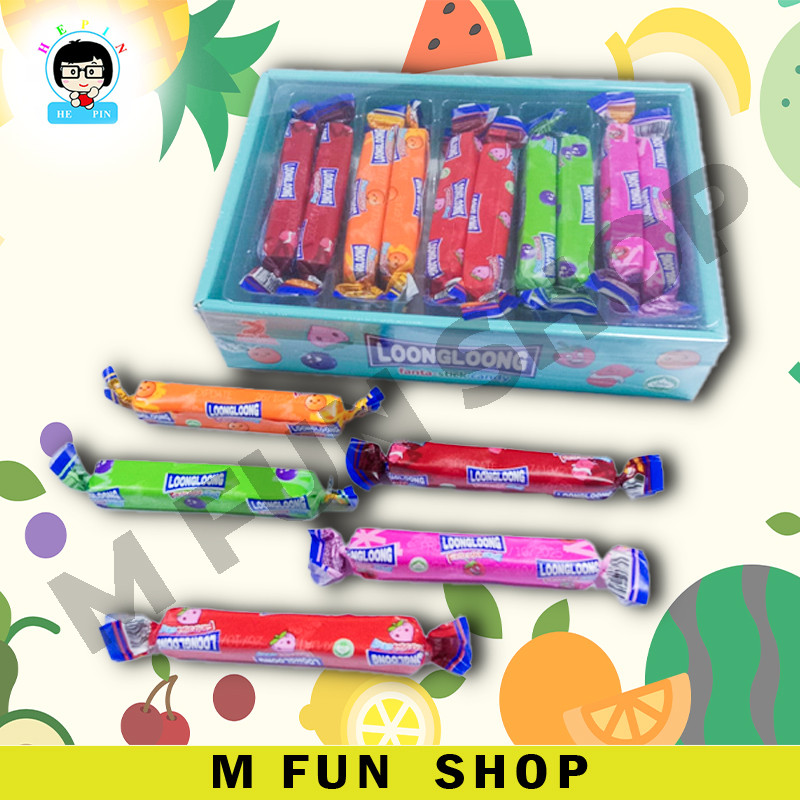 LoongLoong 30 Pcs Fanta Stick Candy Mixed Fruit Flavored Soft Candy ...
