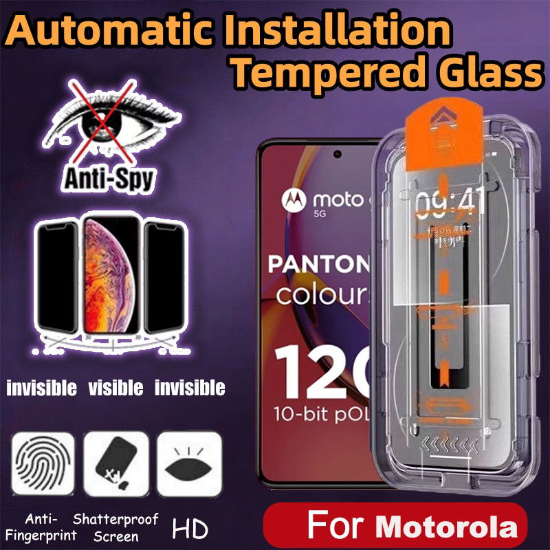 Easy Installation Tempered Glass Privacy Screen Protector For Motorola ...