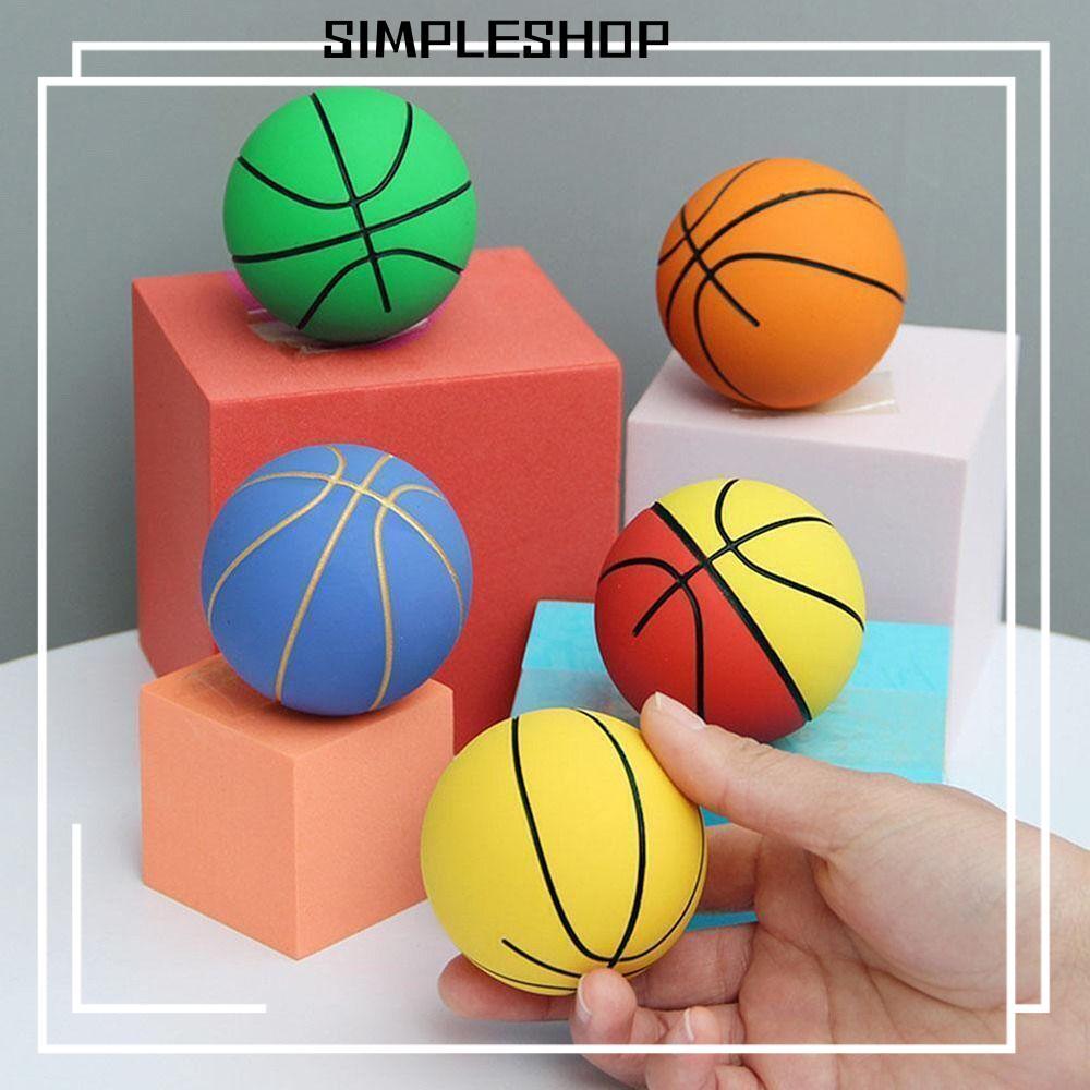 SIMPLESHOP Mini Rubber Basketball, Hand Stress Ball Children Toy Small ...