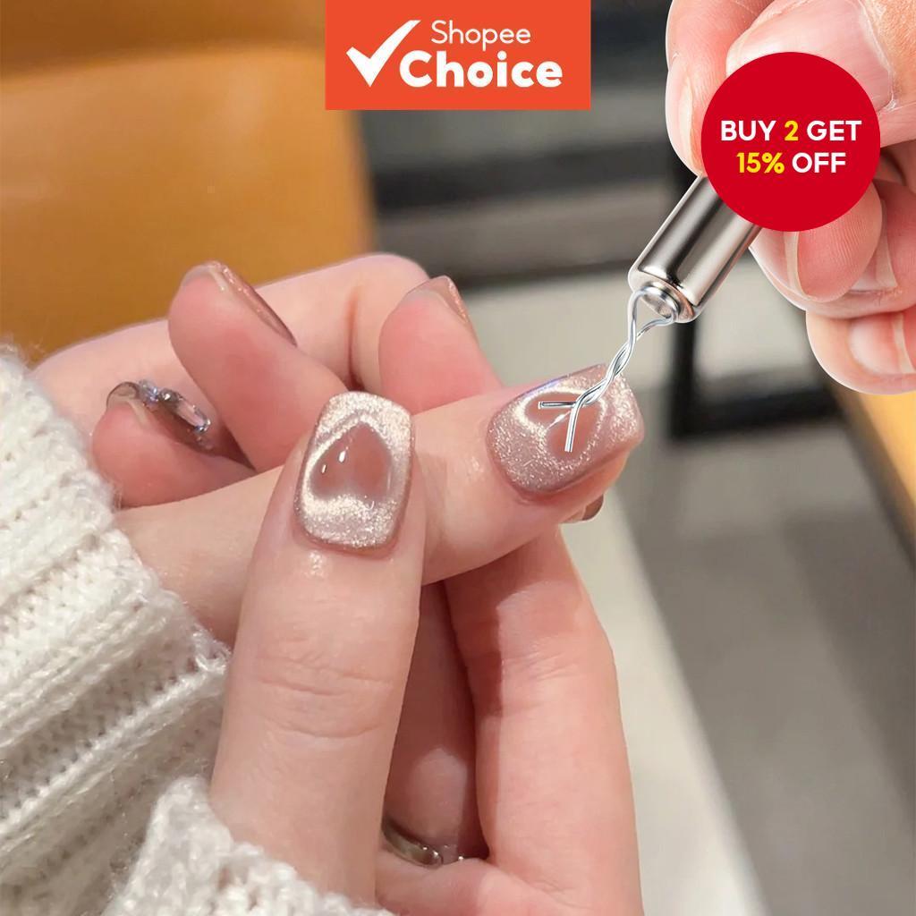 Manicure Magnetic Set Creat Heart Ingot Effect Shape Nail Art ...