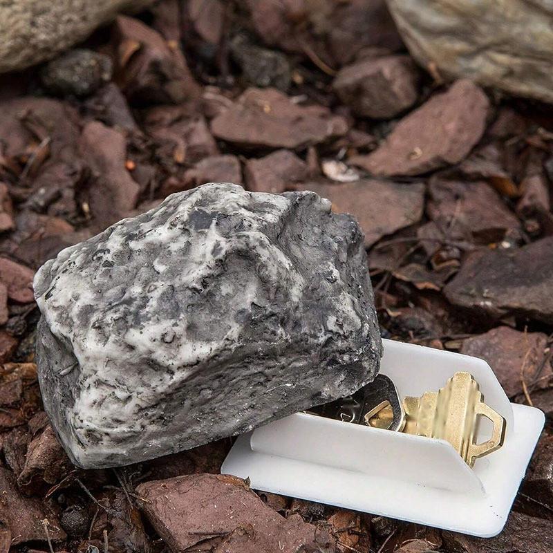 Outdoor Courtyard Hidden Home Door Key Box Simulation Small Stone ...