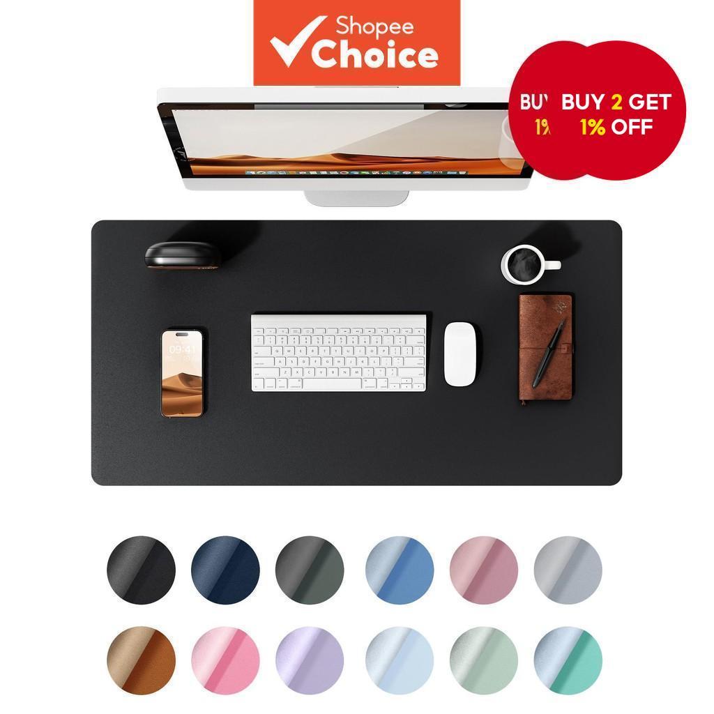 Large PU Leather Mouse Pad Desk Mat Waterproof Writing Pad Laptop ...