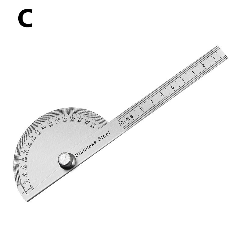 180 Degree Protractor Metal Angle Finder Goniometer Angle Ruler ...