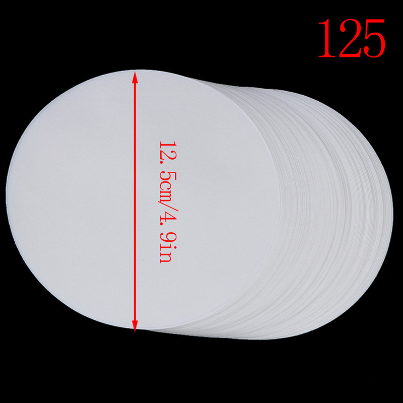 100Pcs Laboratory Filter Paper Circular Qualitative Filter Paper Medium ...