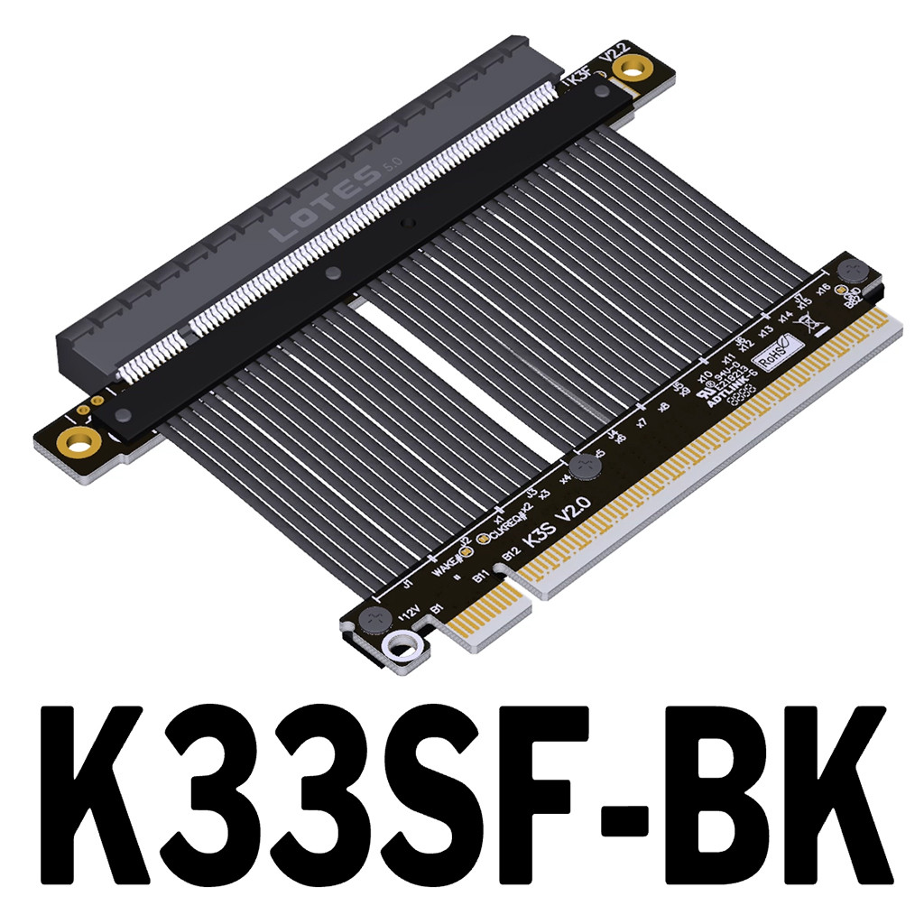 PCIe 5.0 x16 Gen5 High-Speed Lossless Flexible Cable Graphics Card GPU ...