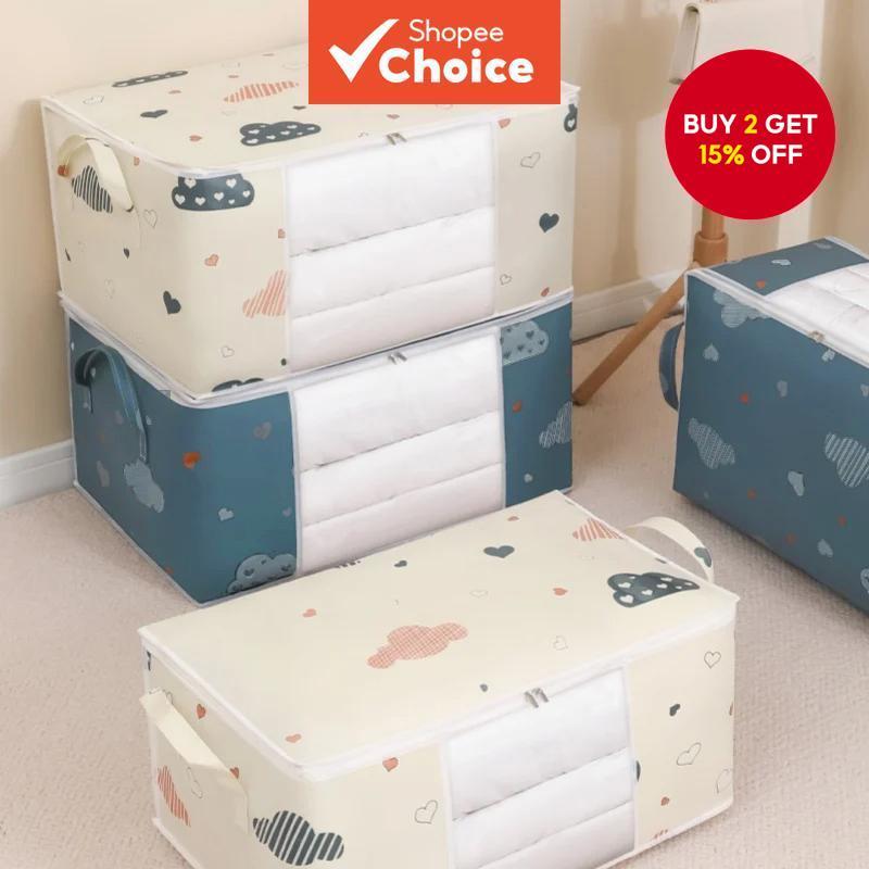 Large Capacity Clothes Storage Bag Organizer With Reinforced Handle ...