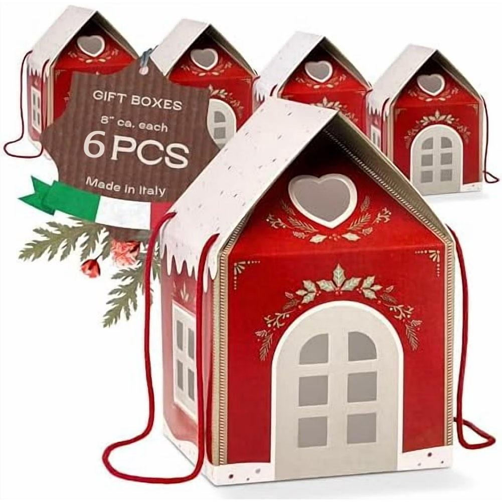 Christmas Wonderland Cottage Box, Retro Paper House For Holiday Decor ...