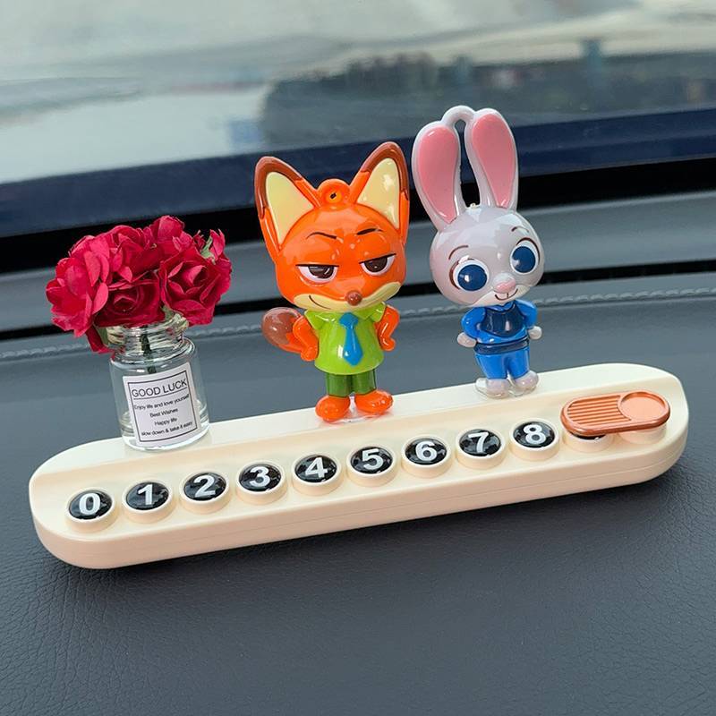 Zootopia Judy Nick Temporary Parking Number Plate Hidden Car Moving Car ...