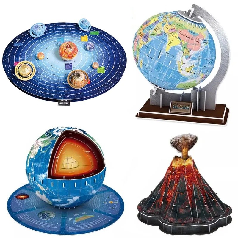 Volcanic Earth Structure Volcano Salar System Globe Ball 3D Paper ...