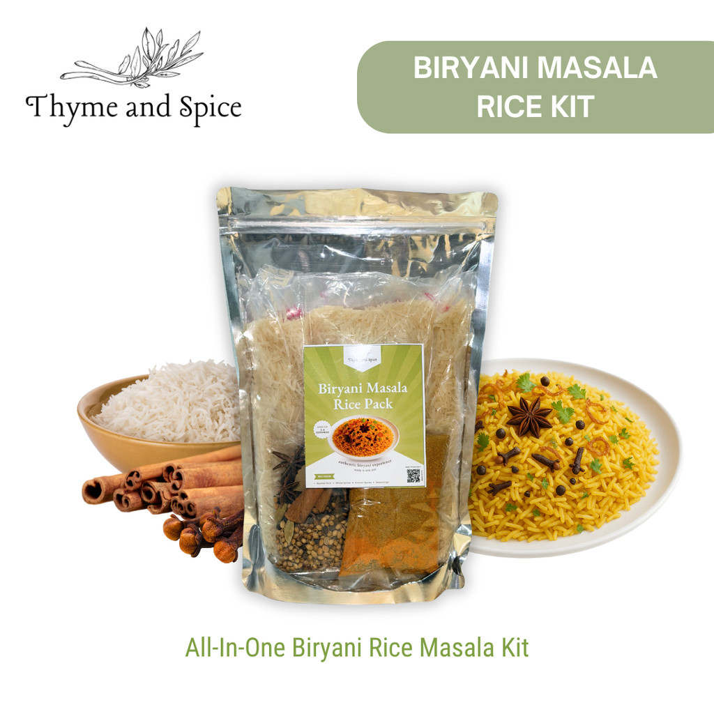 Biryani Pack 500G 1KG Basmati Rice and Original India Herbs Spices ...
