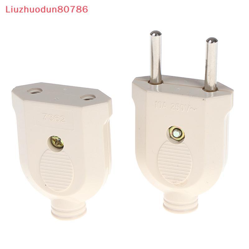 Liuzhuodun80786 2 Pin EU Plug Male Female electronic Connector Socket ...