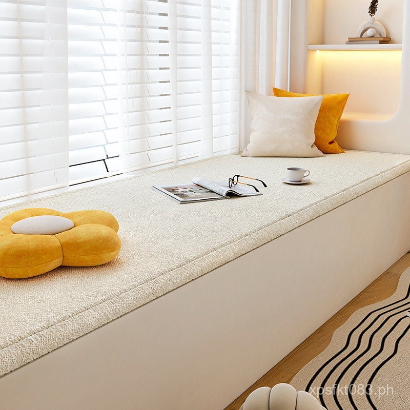 Tatami Bay Window Internet Celebrity Window Sill Mat New Teddy Fleece ...
