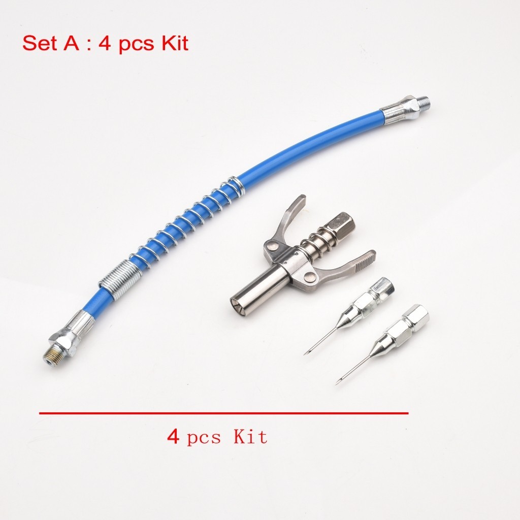 Needle Nose Grease Gun Head Heavy-Duty Grease Gun Coupler Kit Hige ...