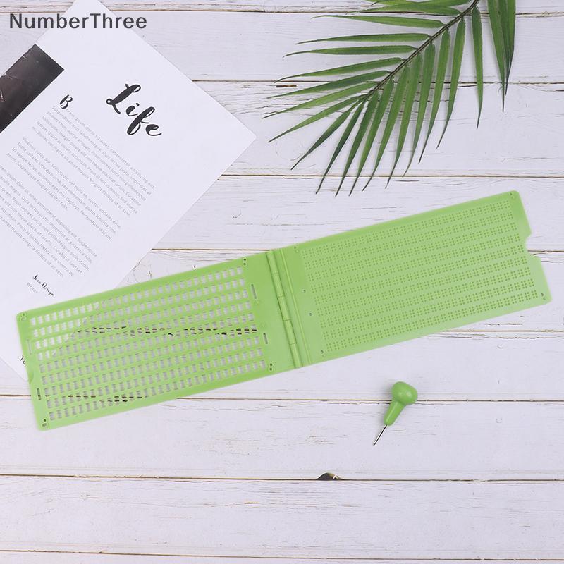 NumberThree 1Set 9 Lines 30 Cells Practical School Plastic Braille ...