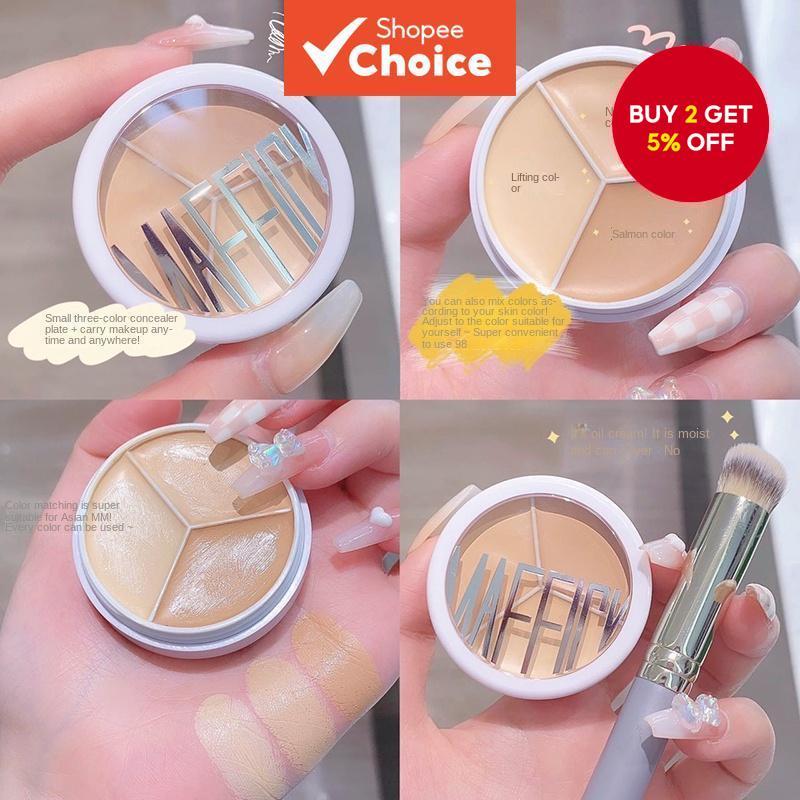 Professional 3-Color Color Correcting Concealer Palette - For Dark ...