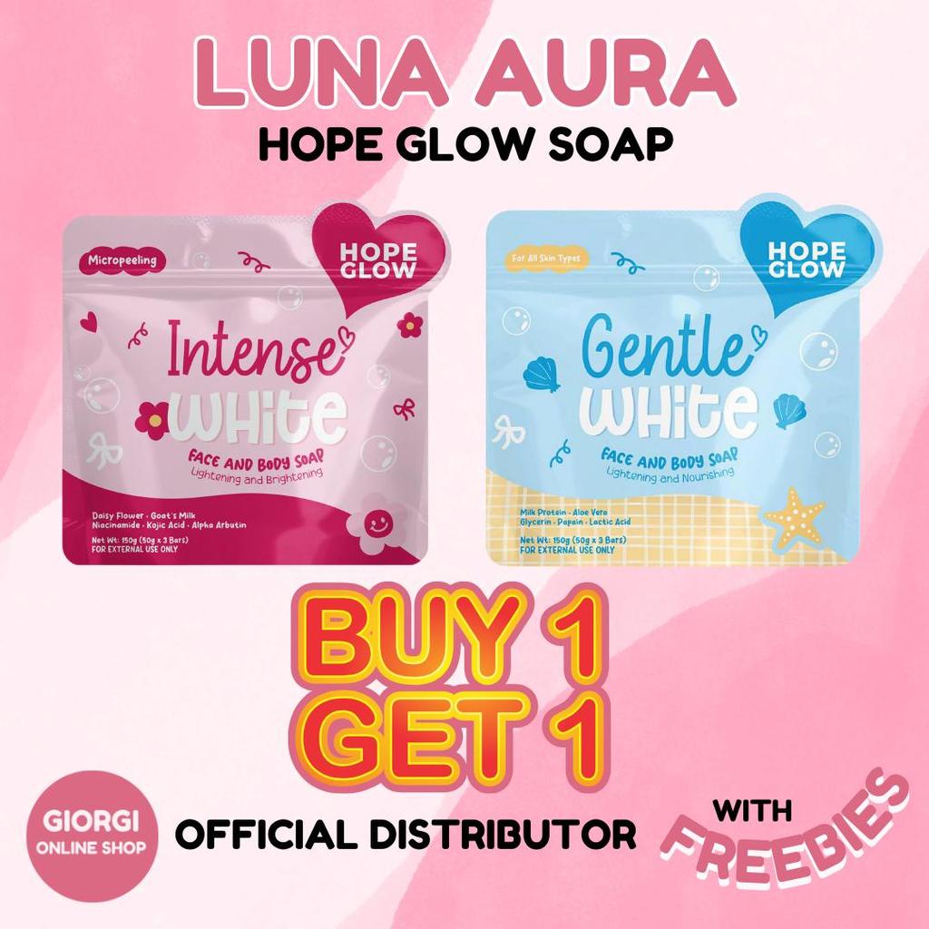 LUNA AURA Hope Glow Soap | Intense White | Gentle White Face and Body ...