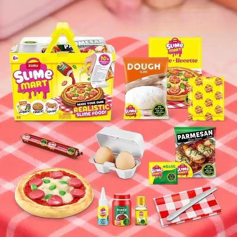 ZURU Slime Mart Fidget Toys DIY Make Your Own Mini Food Pizza Burger ...
