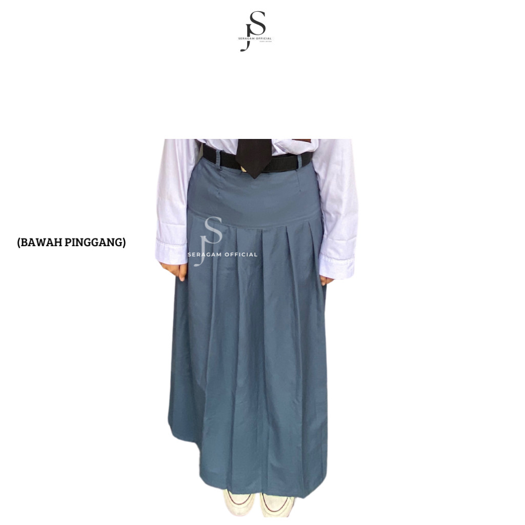 High School Uniform Long Skirt with Pleated Waist and Grey - School ...