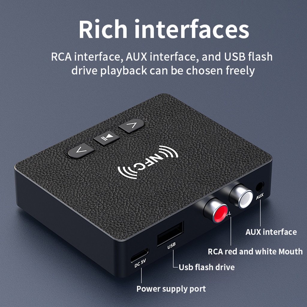 [dreamhomee.ph] AUX RCA Bluetooth-compatible Audio Receiver with NFC ...
